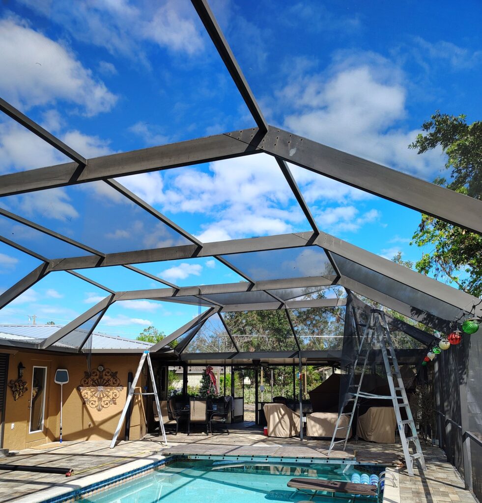 Pool Cage Rescreening Sarasota | Pool Enclosure Screen Repair